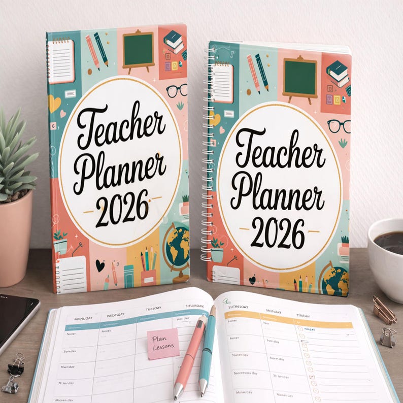 Digital Teacher Planner 2026 | Lesson Planning, Academic Planner ...