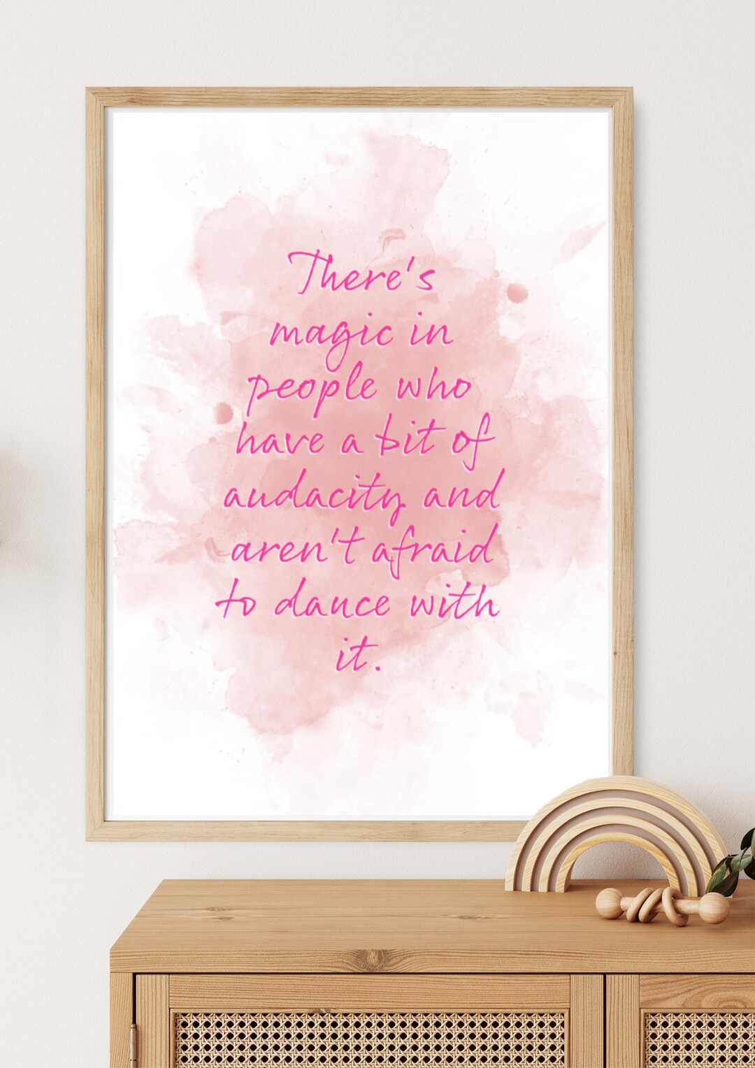 Inspirational Quote Poster: Audacity Watercolor Art - Etsy