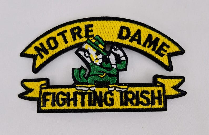 Notre Dame Fighting Irish Embroidered Iron-on Patch - Etsy