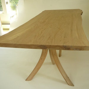 Live Edge Red Elm Single Slab Dining Table - Etsy