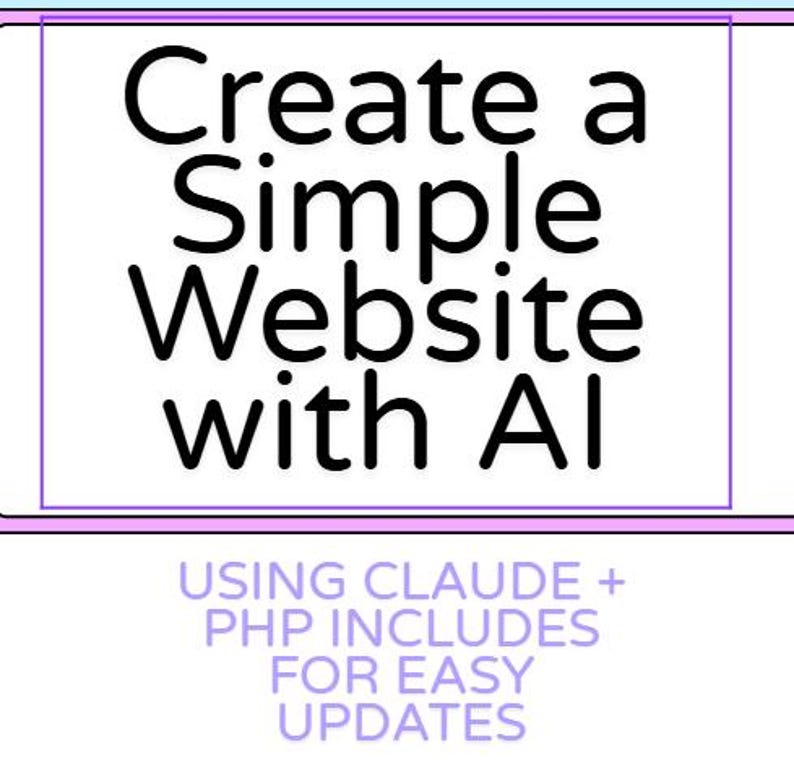 Create a Simple Website With AI - Chatgpt and Claude - Etsy