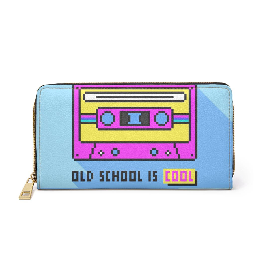 80s Cassette Tape PU Leather Wallet - Retro Gamer Accessory - Etsy