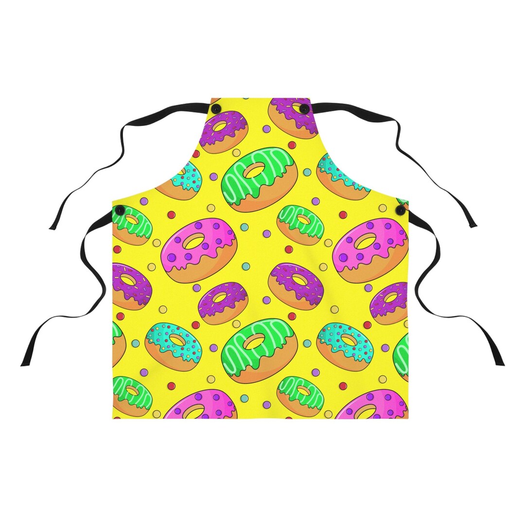 The 90s Funky Donuts Cooking Apron - Etsy