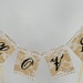 Burlap and Lace Embroidered Cake Topper - Etsy