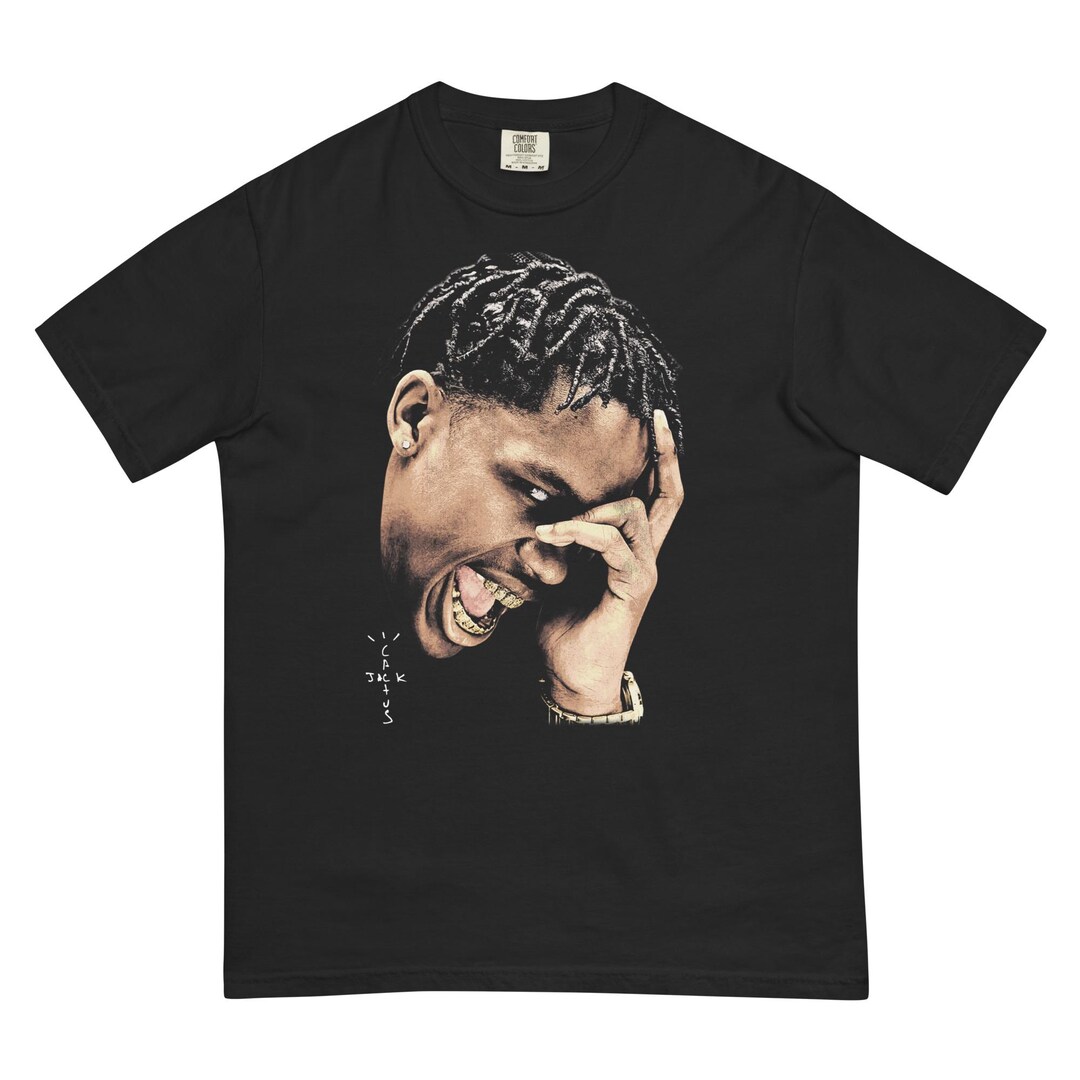 Travis Scott Big Face Tee - Etsy