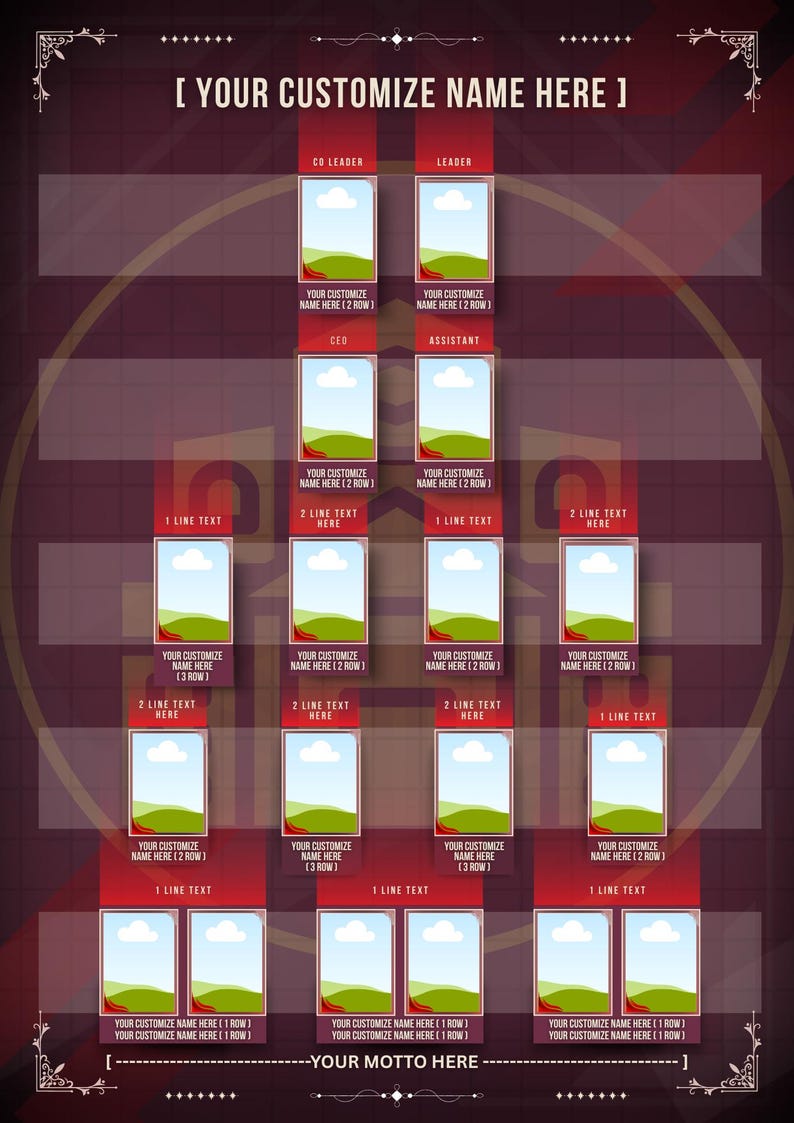 Detailed Hierarchy List With Corporate Effect - Etsy