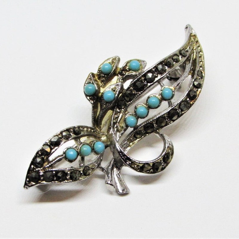 Turquoise Brooch - Etsy