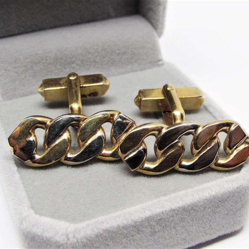 Chain Cufflinks - Etsy