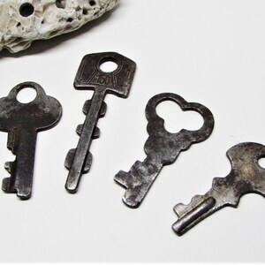 Authentic Antique Early 1900s Skeleton Key Lot Cute Little | Etsy