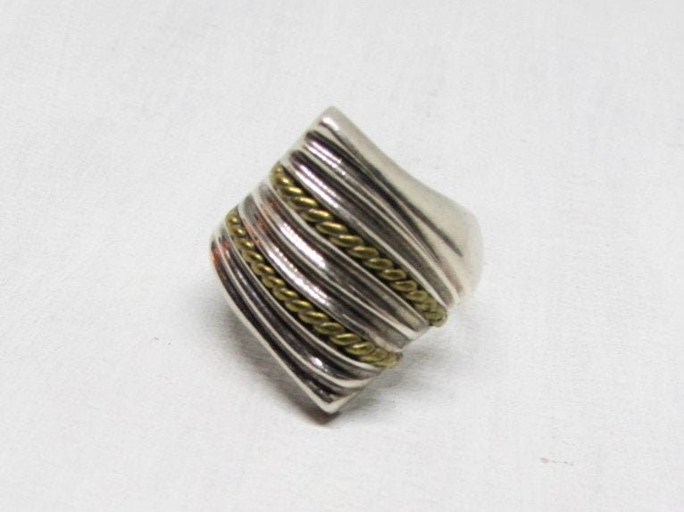 Vintage Mexican Sterling Silver Ring Modernist Geometric | Etsy