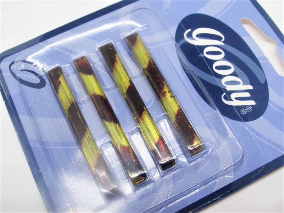 Vintage 1999 GOODY Stay-tight Clasp Hair Barrettes- 2" Long Tortoise ...
