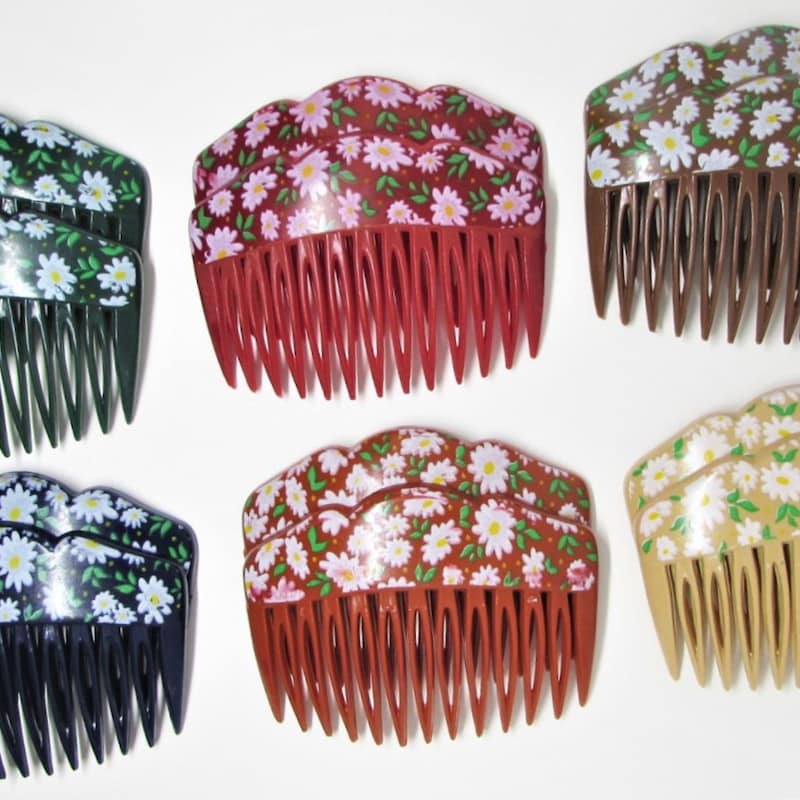 Flower Hair Comb - Etsy