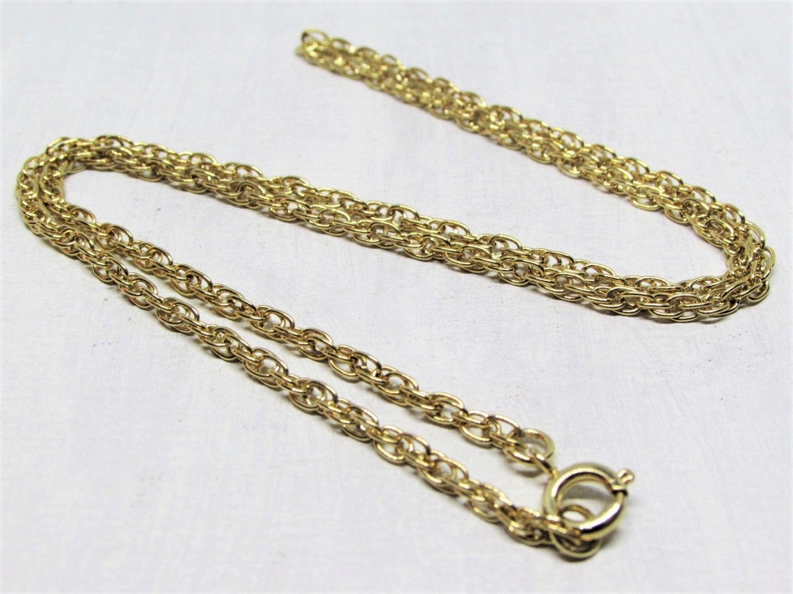 Vintage Mens Gold Chain Necklace Thick Chunky Gold Twisted - Etsy