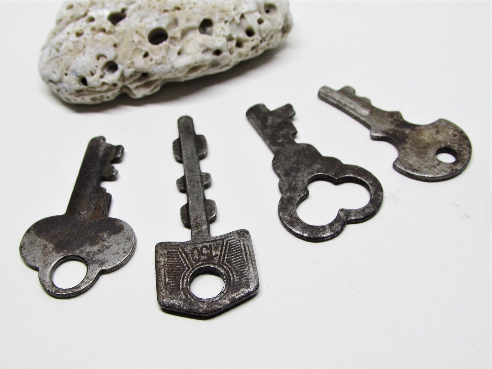 Authentic Antique Early 1900s Skeleton Key Lot Cute Little | Etsy