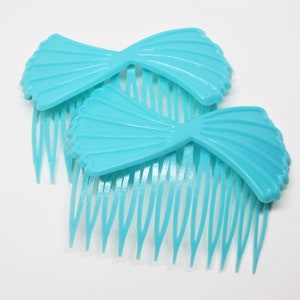 Vintage 1980s Decorative Hair Side Comb Set of 2 Heart, Music Clef, Dot ...