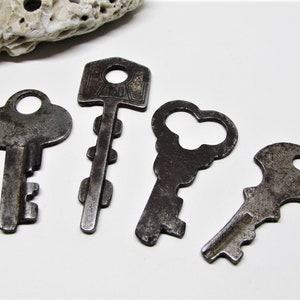 Authentic Antique Early 1900s Skeleton Key Lot Cute Little | Etsy