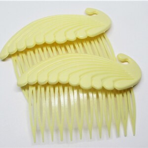 Vintage 1980s Decorative Hair Side Comb Set of 2 Heart, Music Clef, Dot ...