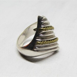 Vintage Mexican Sterling Silver Ring Modernist Geometric | Etsy