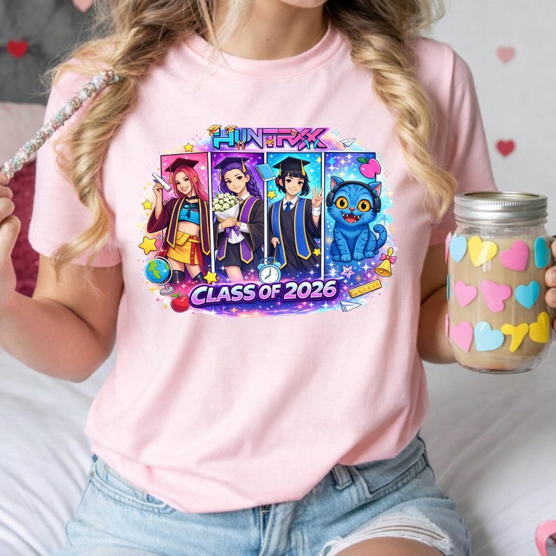 Kpop Demon Hunters Graduation PNG: Huntrix-Klasse von 2026, Kpop Fans ...