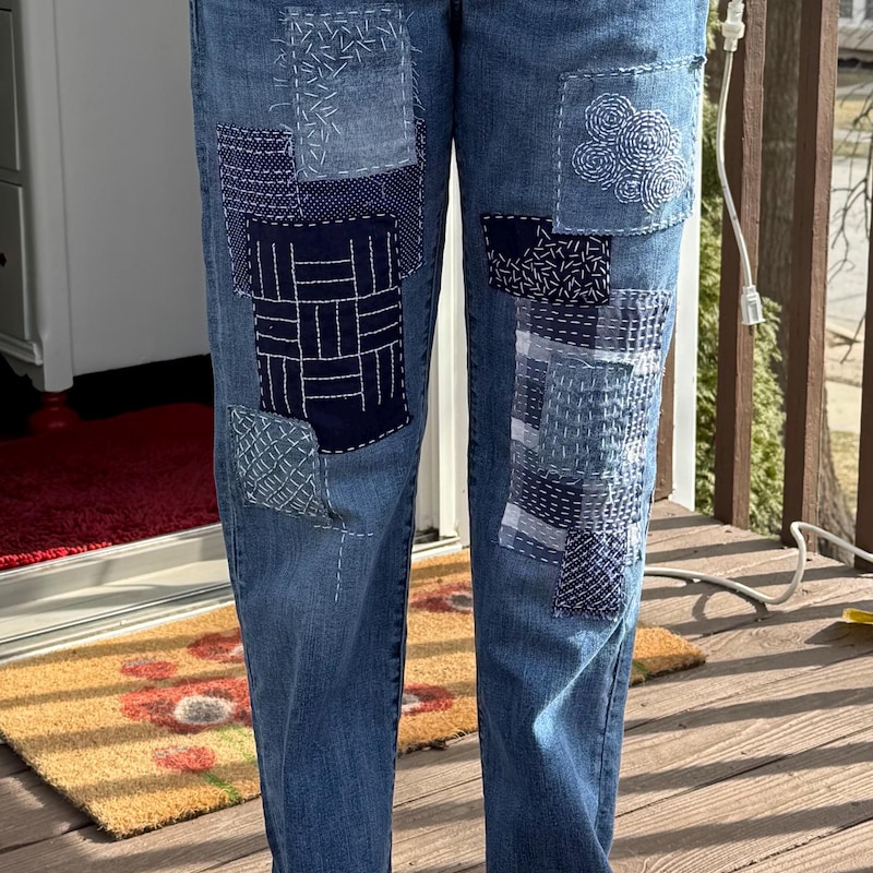 Sashiko Upcycled Clothing - Etsy