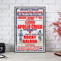 Apollo Creed Fight Poster Print - Etsy