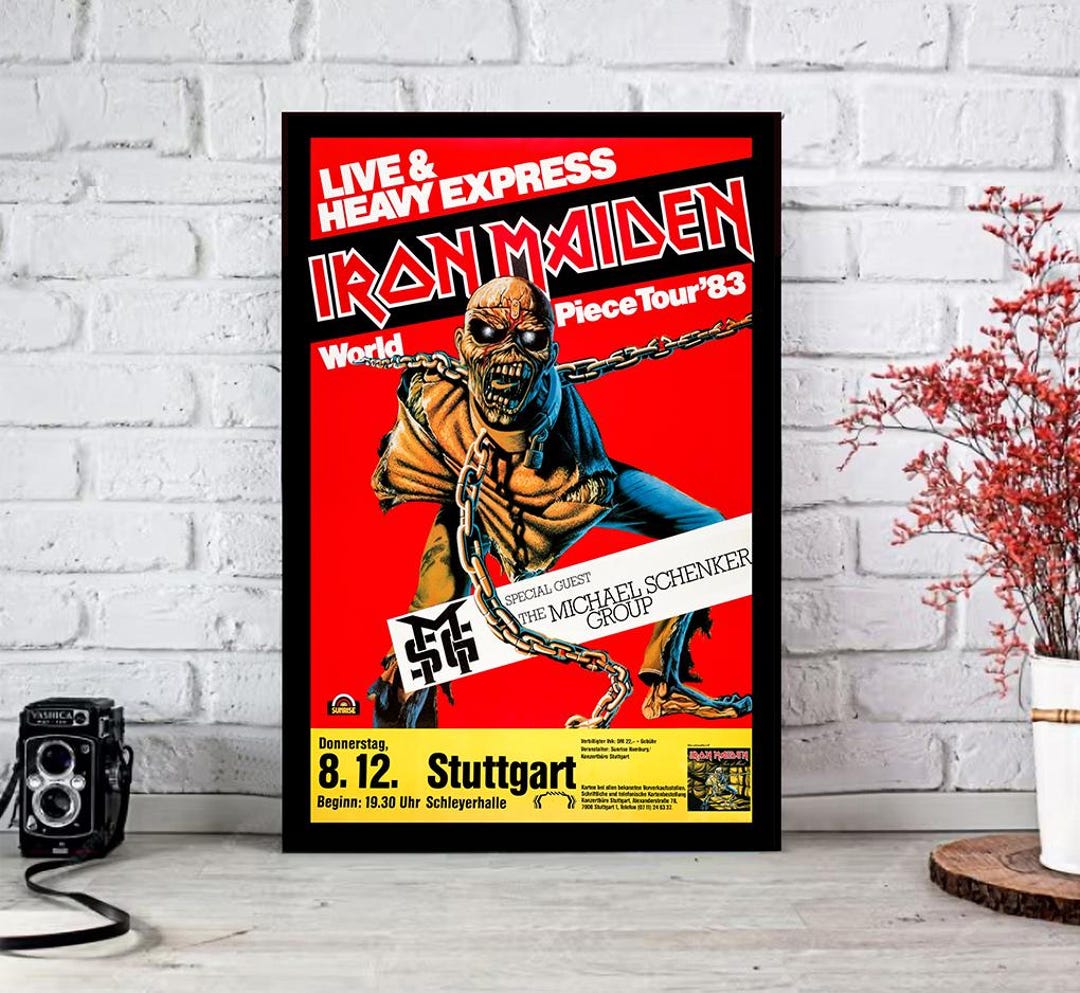 Metal Concert Poster | Vintage Heavy Metal Wall Art - Etsy