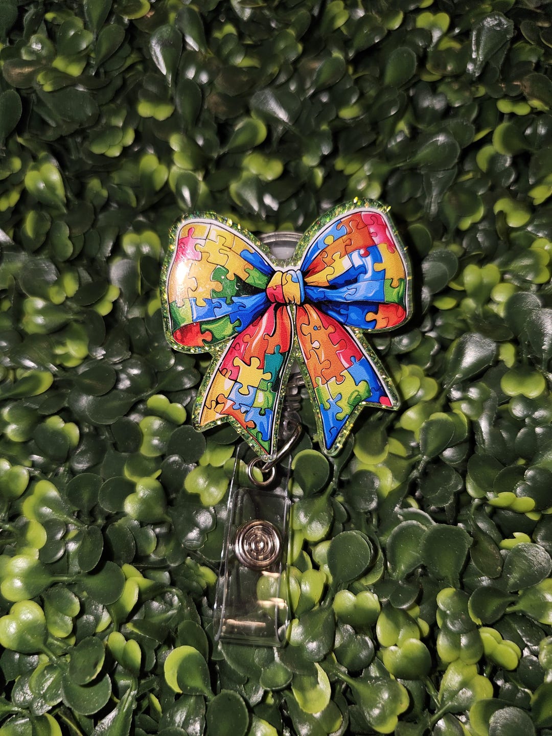 Puzzle Piece Autism Bow - Etsy