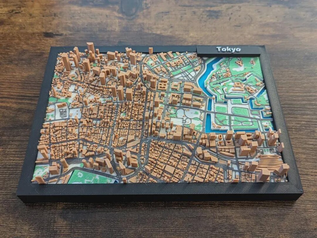 Tokyo 3D Miniature – Skyline & City Model – Modern Decor – Japan ...