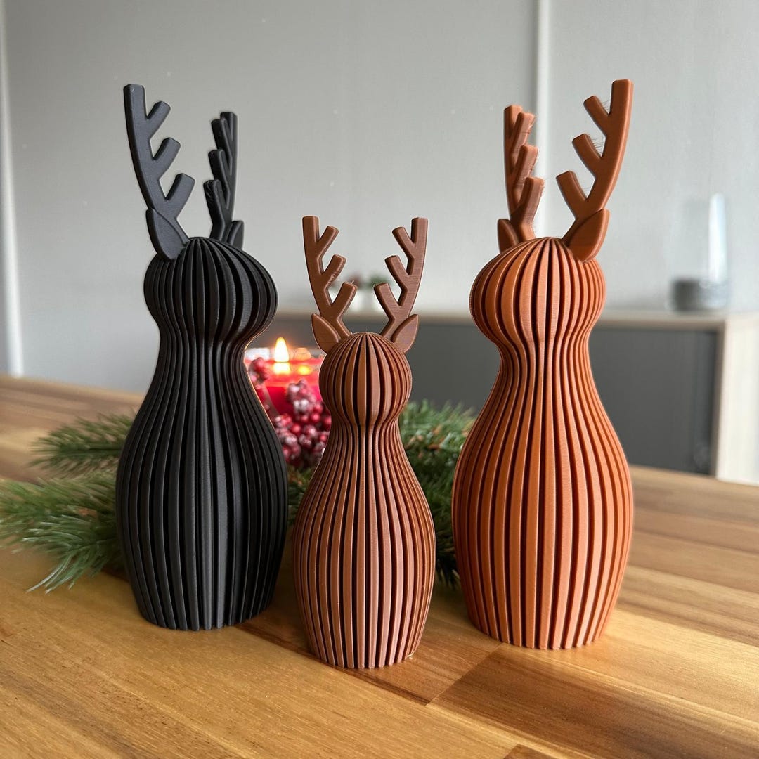 Modern Japandi Reindeer – Minimalist Winter and Christmas Decoration ...