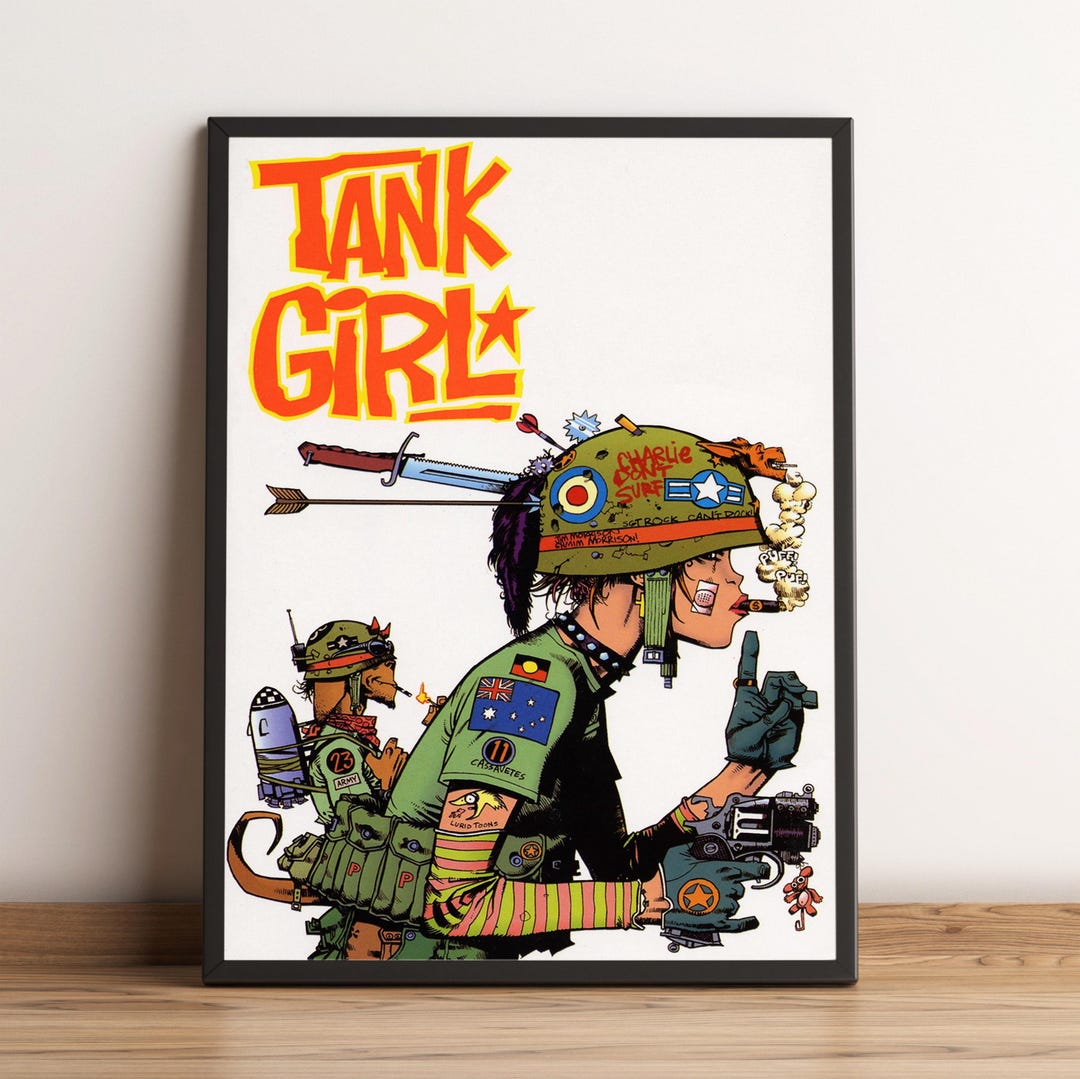 Tank Girl Poster, Tank Girl Wall Art, Wall Decor, Canvas Print - Etsy