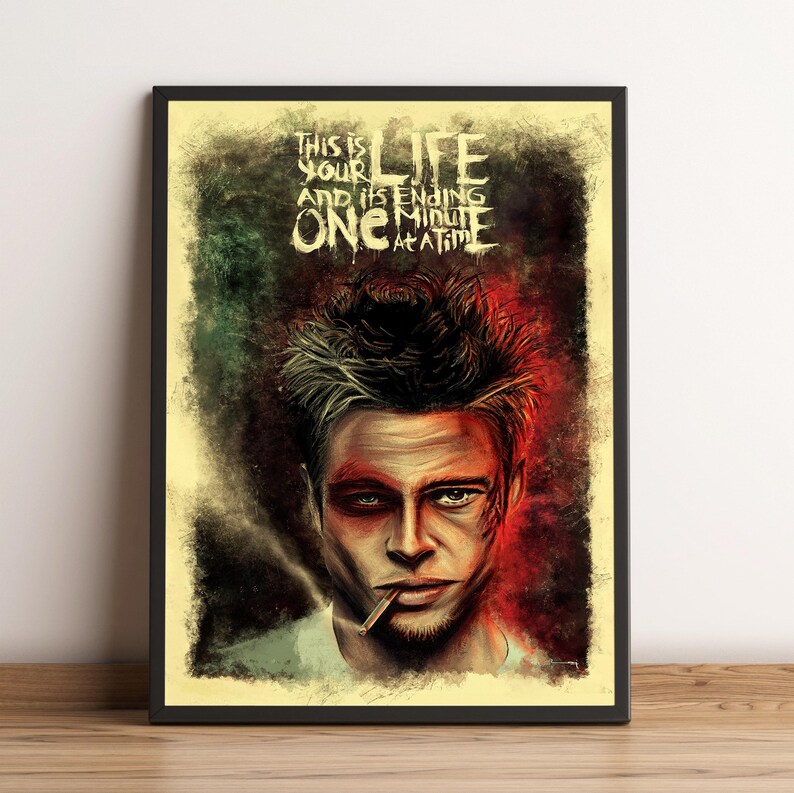 Fight Club Poster, Tyler Durden Wall Art, Wall Decor, Canvas Print - Etsy