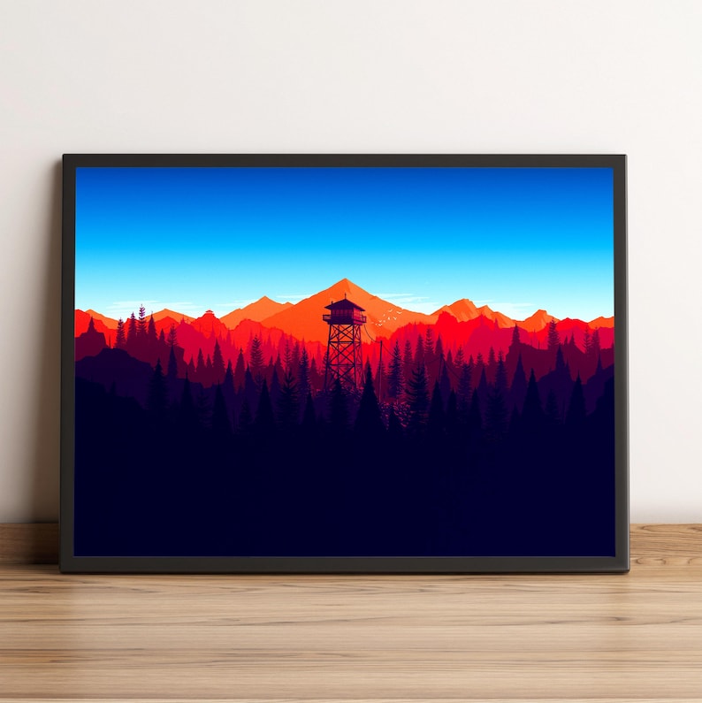 Firewatch Poster, Firewatch Wall Art, Wall Decor, Canvas Print #2 - Etsy
