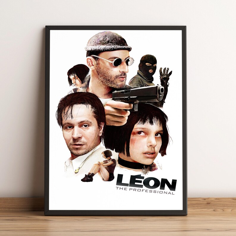 Leon the Professional Poster, Leon Wall Art, Wall Decor, Canvas Print ...