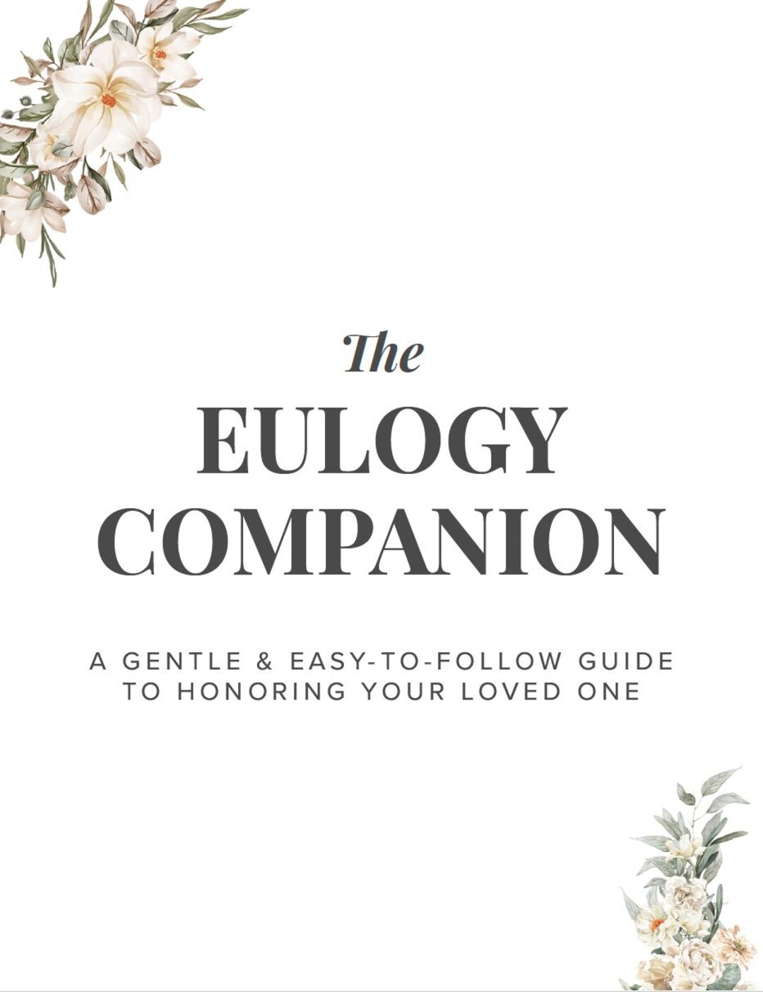 Complete Eulogy Writing Guide: Heartfelt Memorial Template (PDF ...