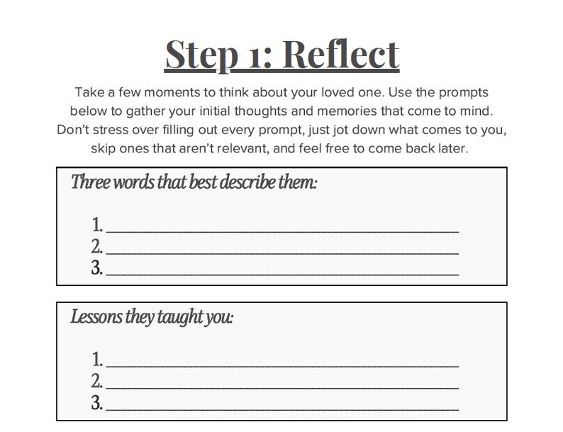 Complete Eulogy Writing Guide: Heartfelt Memorial Template (PDF ...