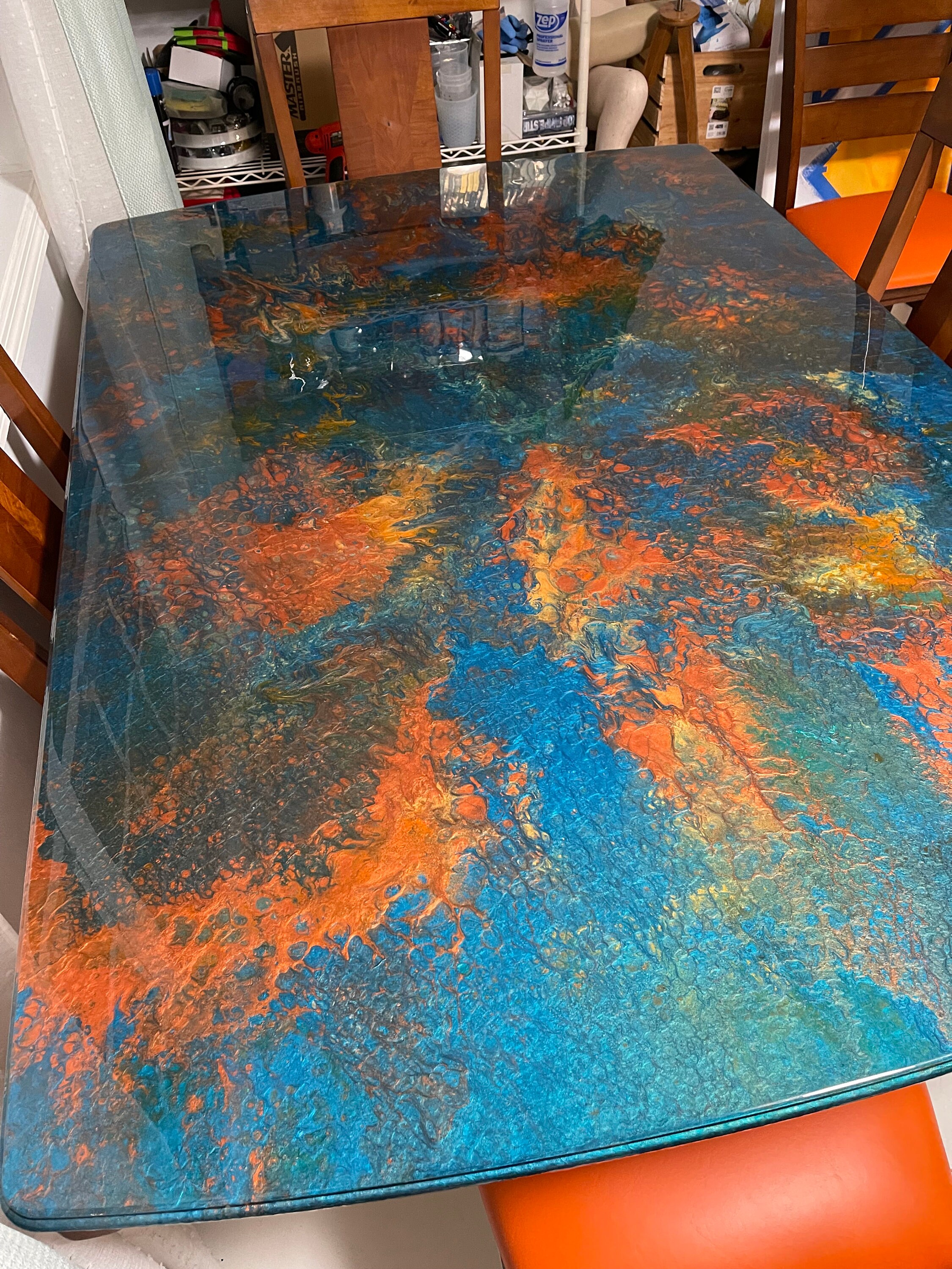Hand Painted Dining Table With Chairs - Etsy