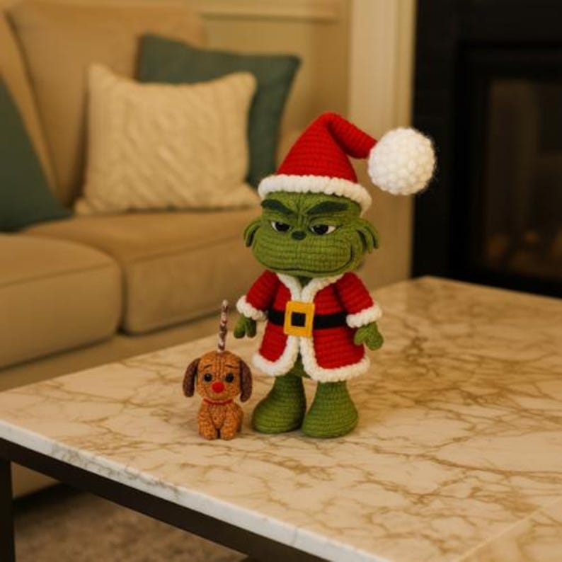 Crochet Grinch Amigurumi Pattern | Christmas Villain (PDF in Spanish ...