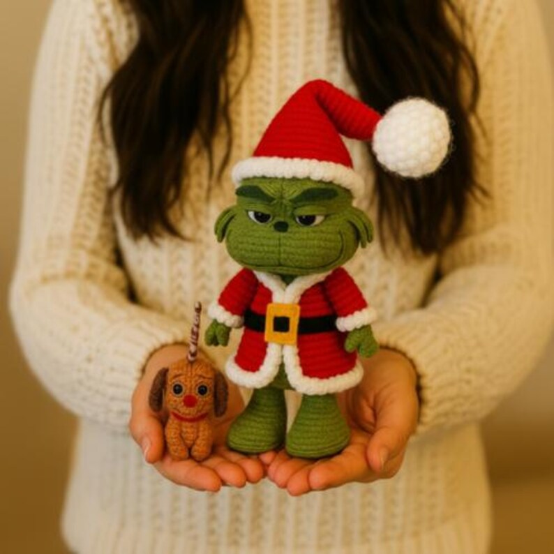 Crochet Grinch Amigurumi Pattern | Christmas Villain (PDF in Spanish ...