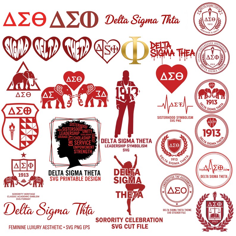 Delta Sigma Theta Svg-png Bundle, Delta Sigma Theta Logo Sign, Sorority ...