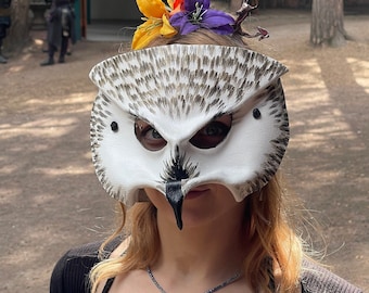 Snowy Owl Mask | Etsy