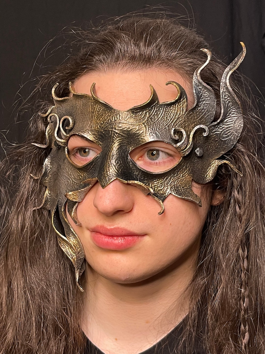 The Wild Fae Leather Mask - Etsy