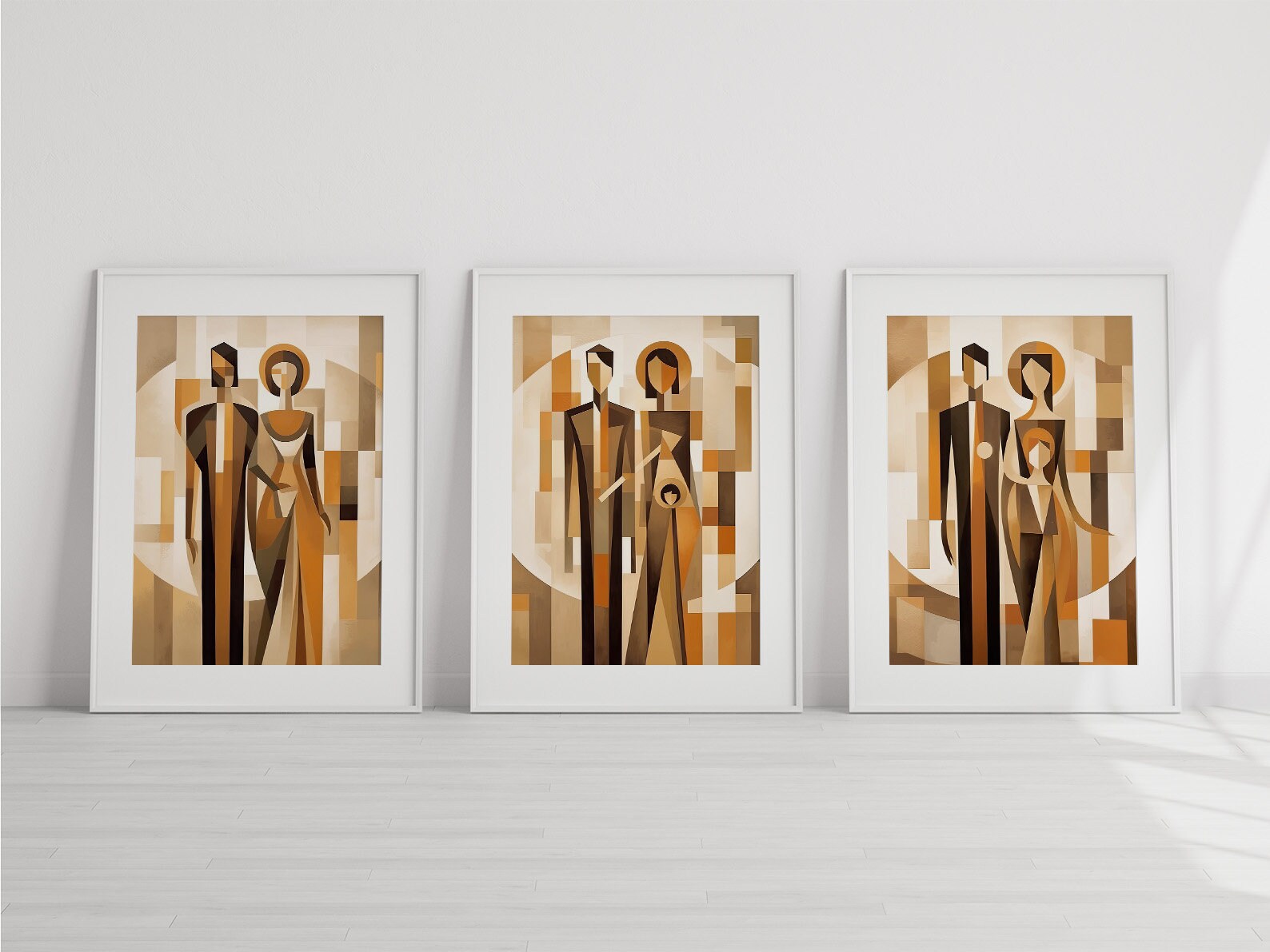 Digital Download Wall Art, Modern Geometric Family Series: Couple to ...
