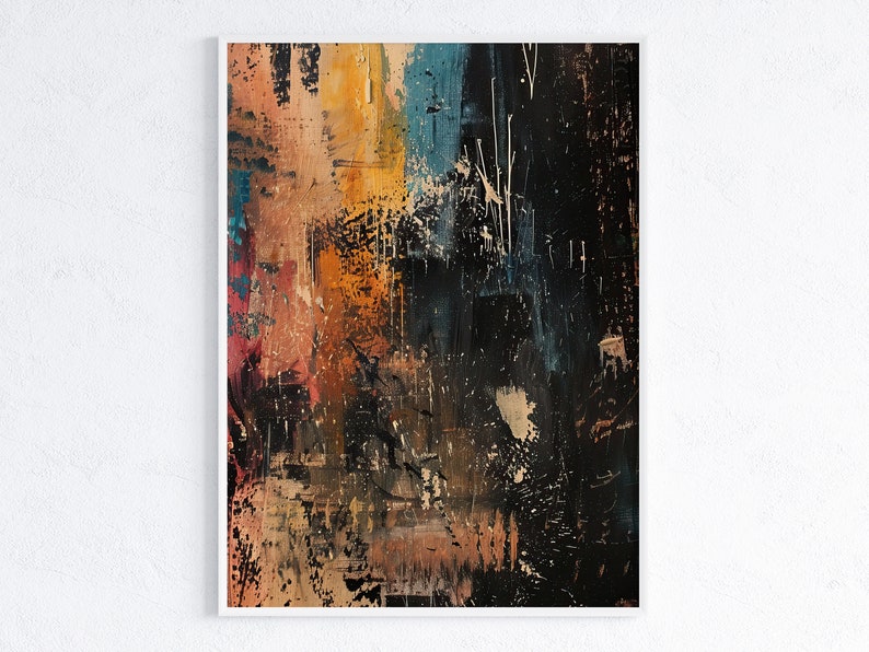 Digital Download Wall Art Set of 2 - Abstract Modern Minimalist Decor ...