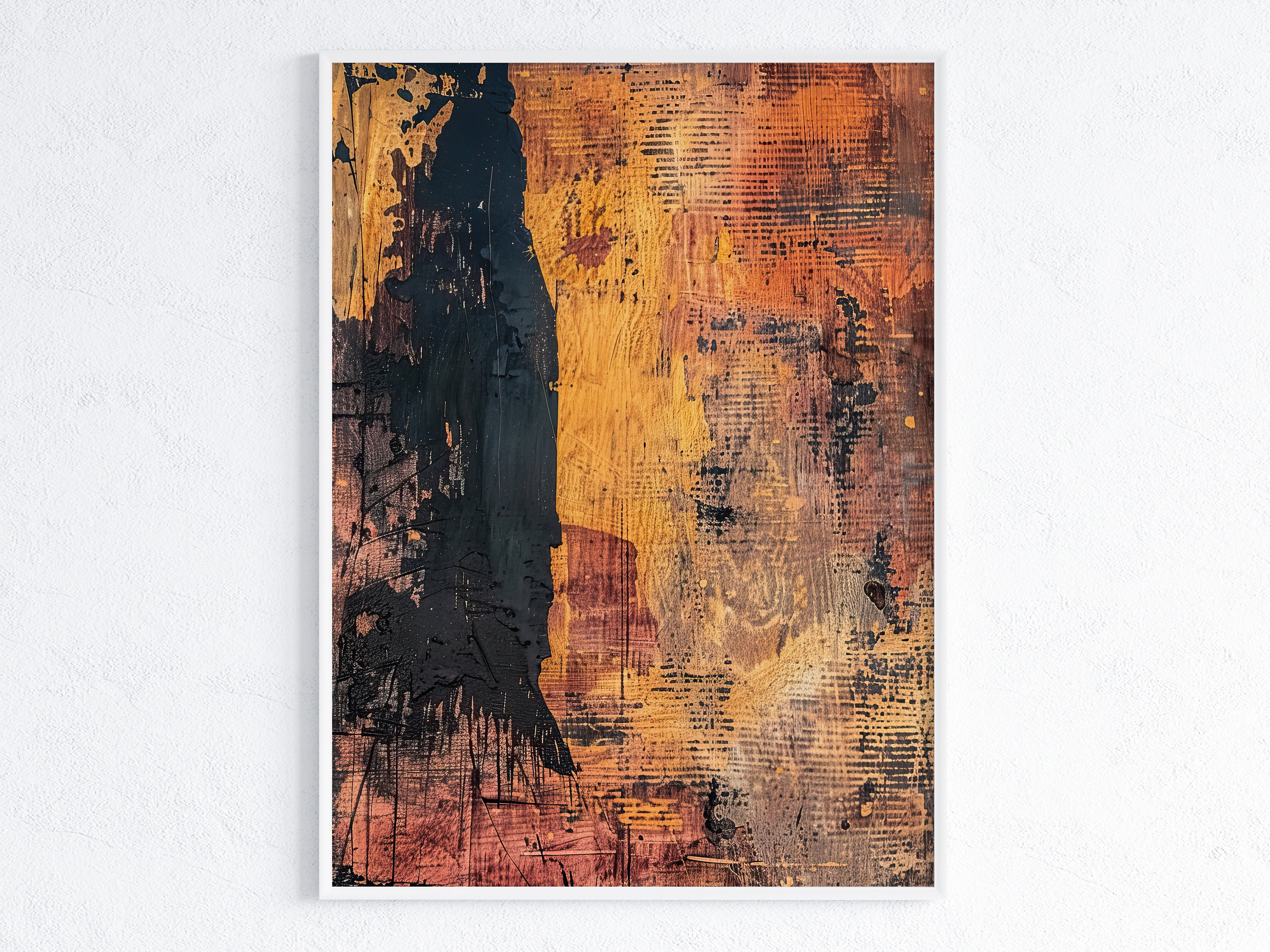 Digital Download Wall Art Set of 2 - Abstract Modern Minimalist Decor ...