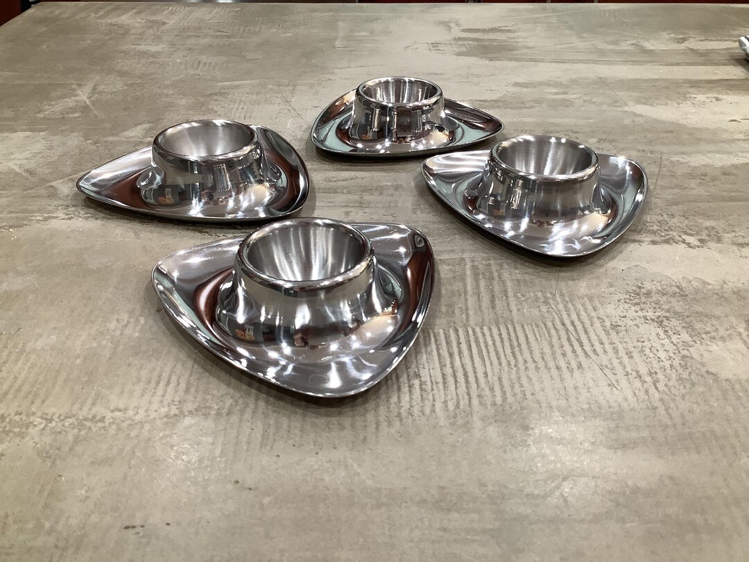 Vintage WMF Stainless Steel Cromargen Germany Egg Cups by Wilhelm ...
