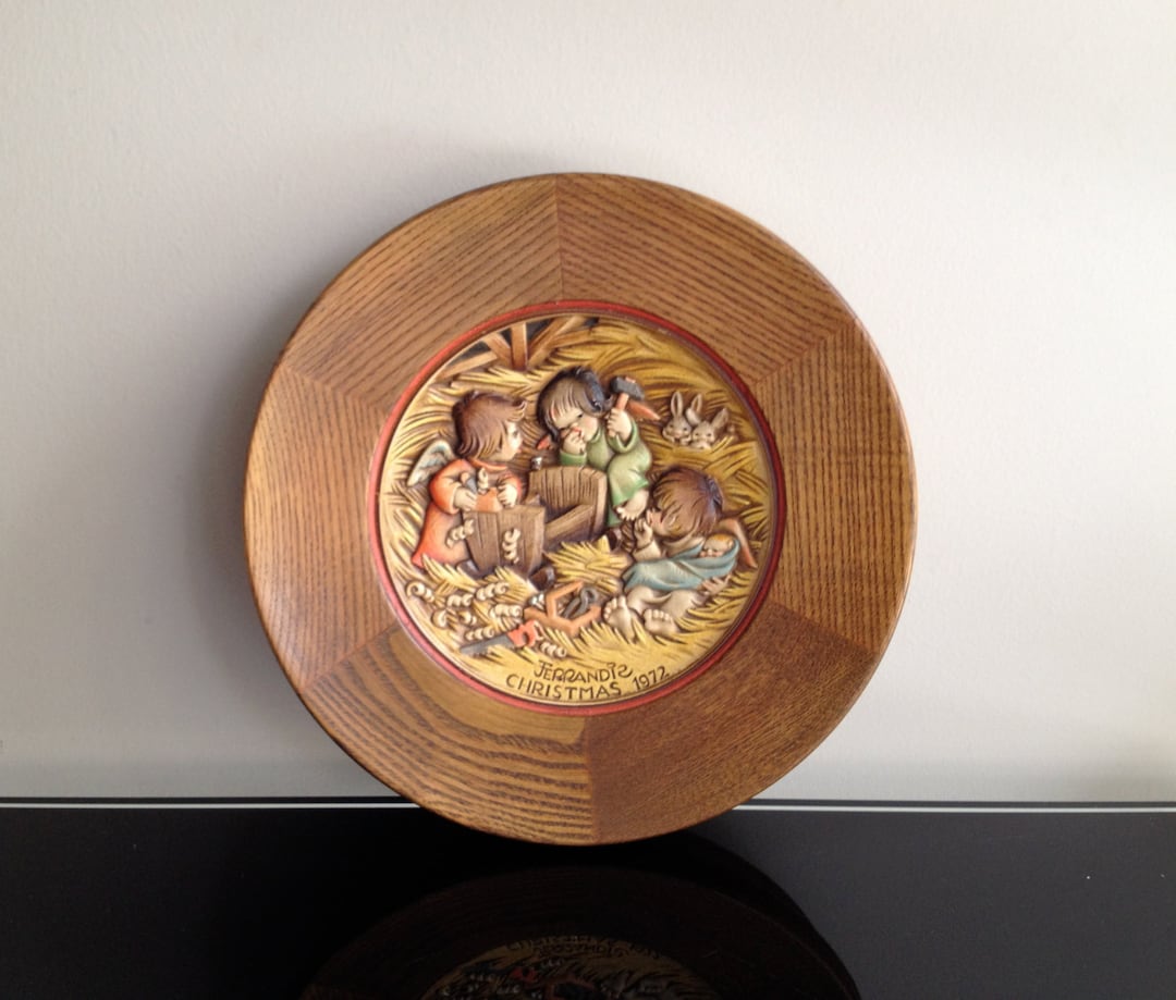 Vintage Anri Ferrandiz 1972 Christ in the Manger Wood Plate - Etsy