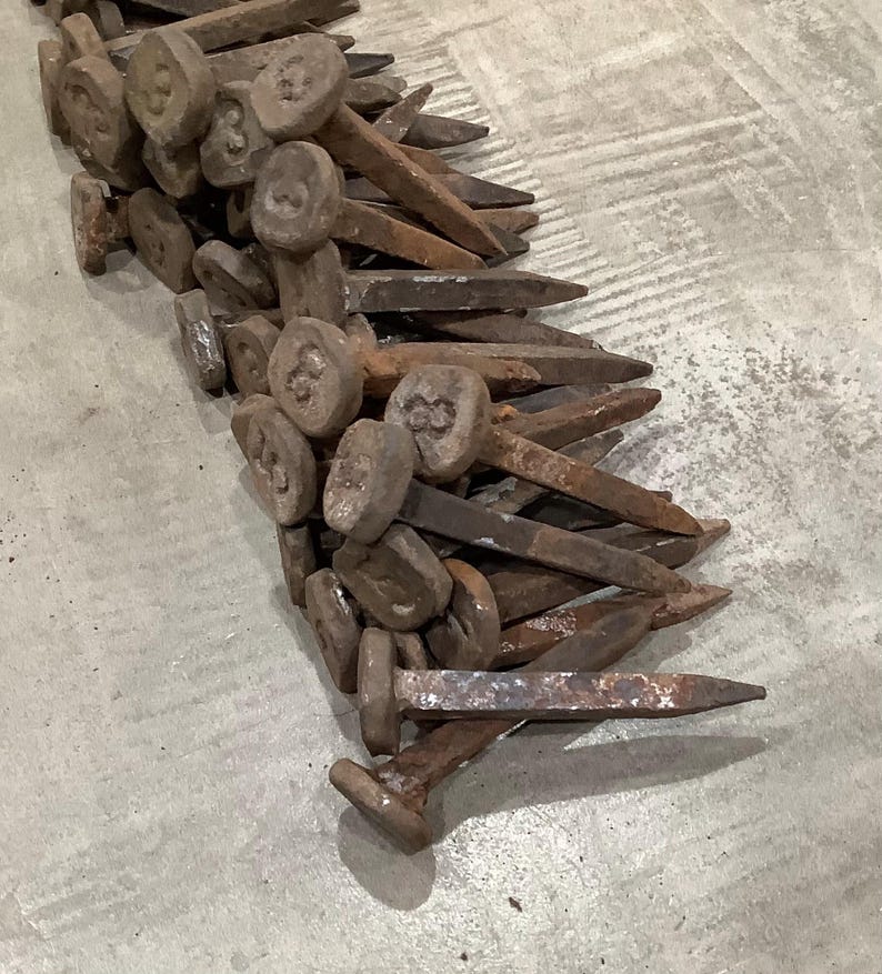 Vintage Industrial Railroad Numbered (0-9, 58, 59, 69) Nails - Etsy