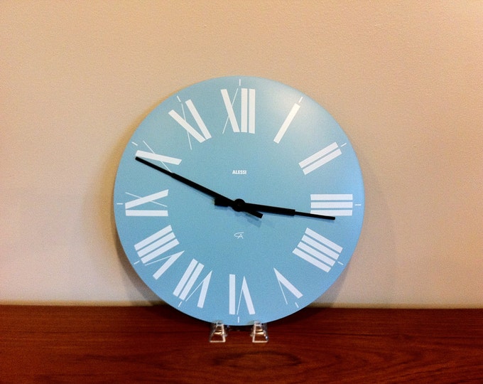 Alessi Firenze Blue Wall Clock - Etsy