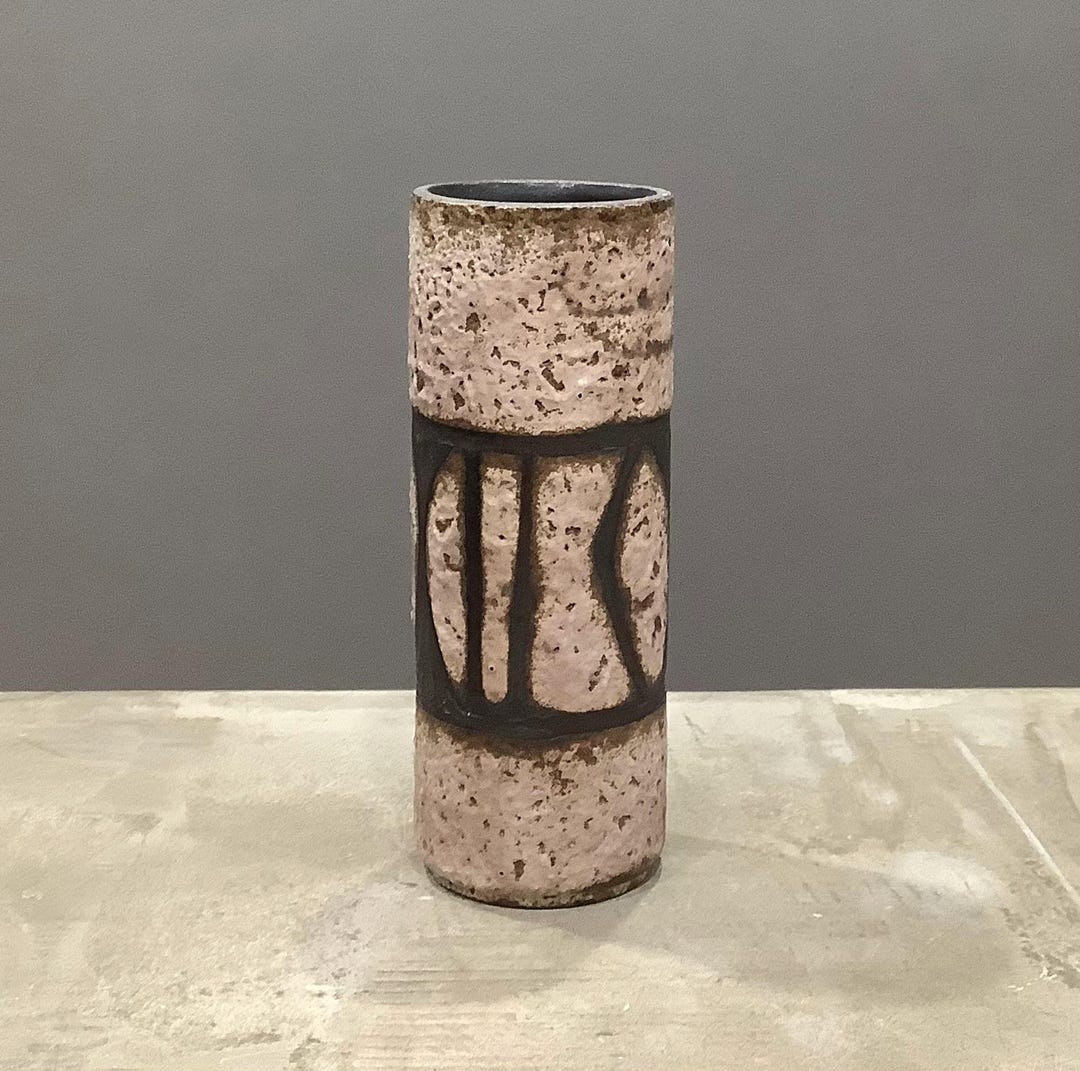 Vintage Hans Welling Agina Studio Pottery Vase / Ceramano Germany - Etsy