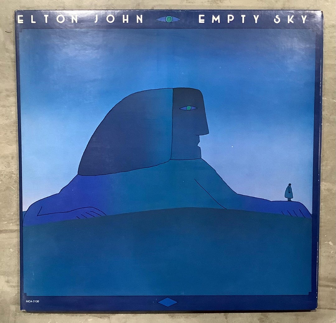 Elton John Empty Sky / 1975 12” Record Vinyl / VG Condition - Etsy